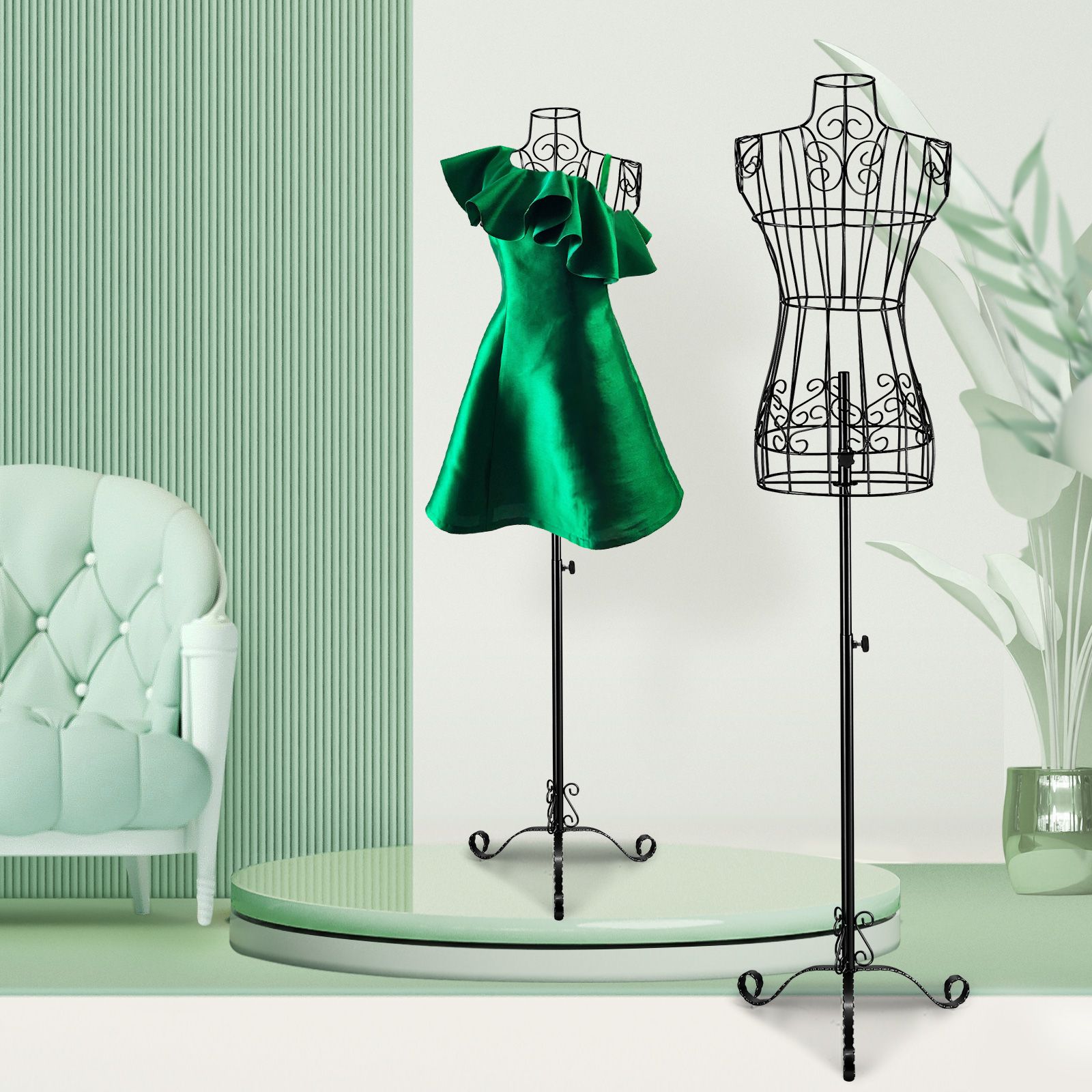 Female Mannequin Wire Dress Form Dummy Clothing Model Manikin ...