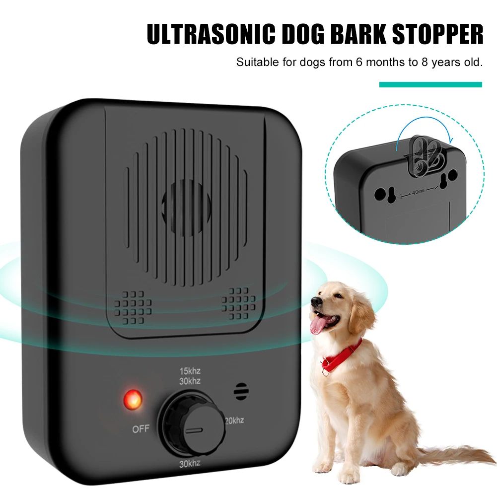 Dog Barking Trainer Device,Auto Anti Barking Device,with 3 Adjustable ...