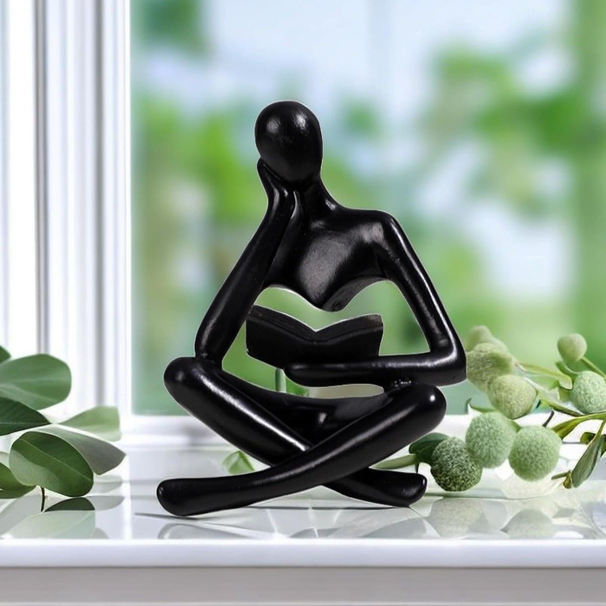 Thinker Sculptures, Thinker Bookworm Sculpture Decoration, Thinker ...