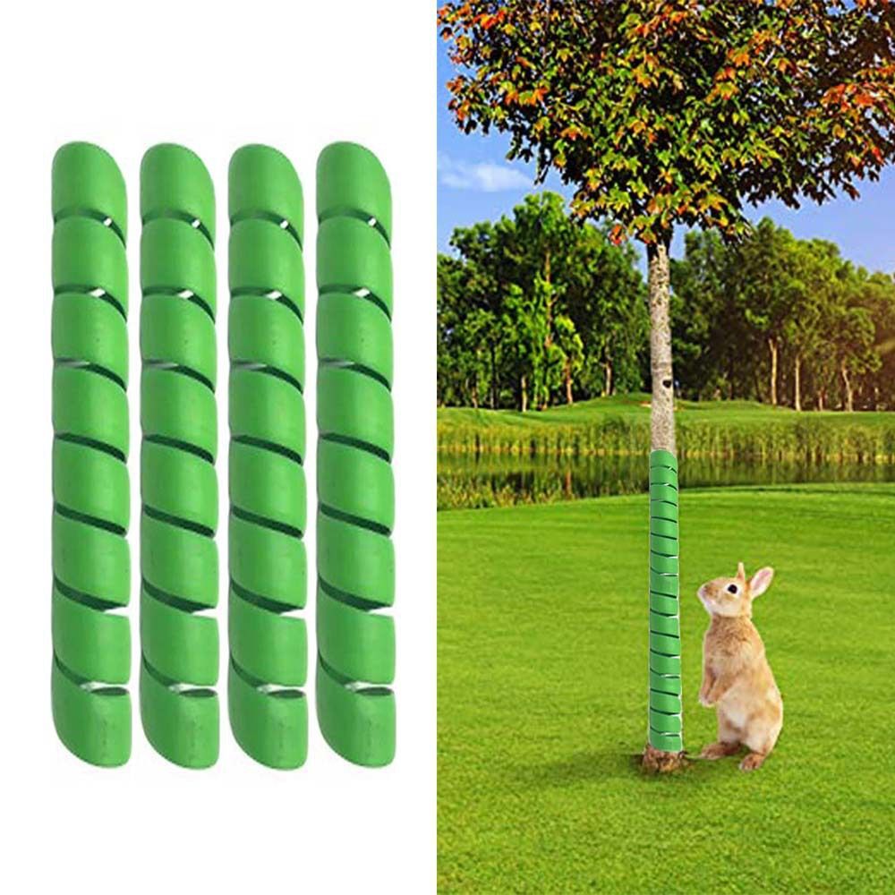 4 Pcs Tree Trunk Protectors 15.7 Inch Tall, Flexible Spiral Tree ...