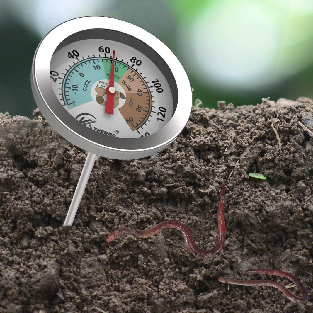Compost Soil Thermometer Worm Thermometer Out Door Planting soli ...