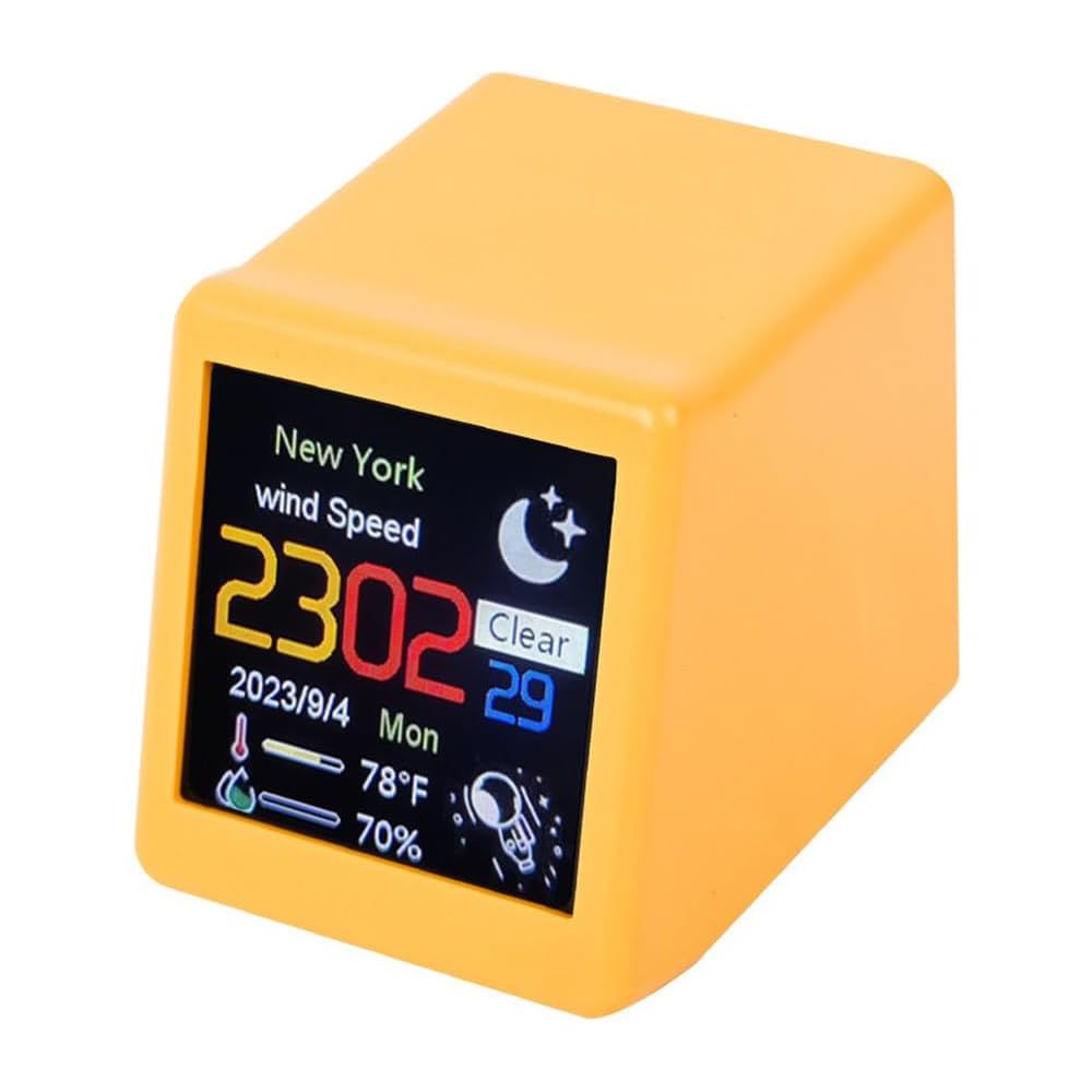 Smart WIFI Weather Station Clock DIY Cute GIF Animations Desktop ...