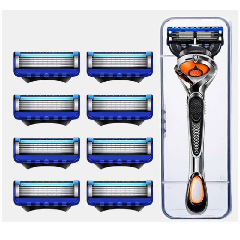 5-Blade MotionSphere Razor Trimmer Handle 8 Refill Cartridges fit Razor ...
