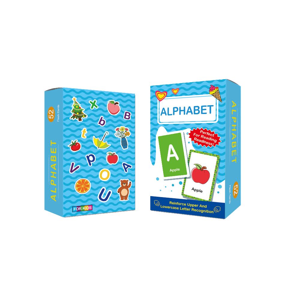 52 PCS Alphabet ABC Flashcards Toddlers Kids Early Learning Educational ...