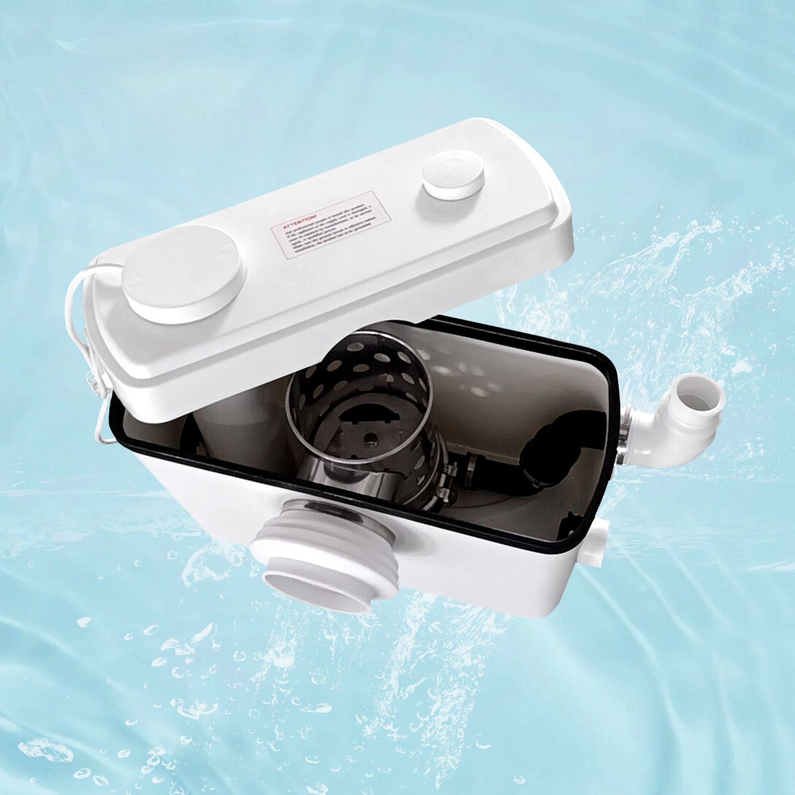 Macerator Sewage Pump Automatic Sump Macerating Flush Toilet Sink ...