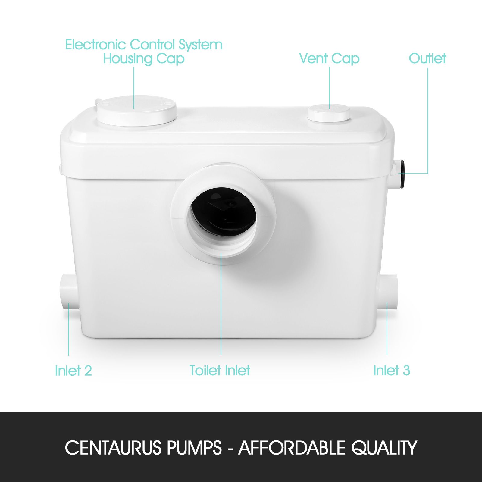 Macerator Sewage Pump Automatic Sump Macerating Flush Toilet Sink ...