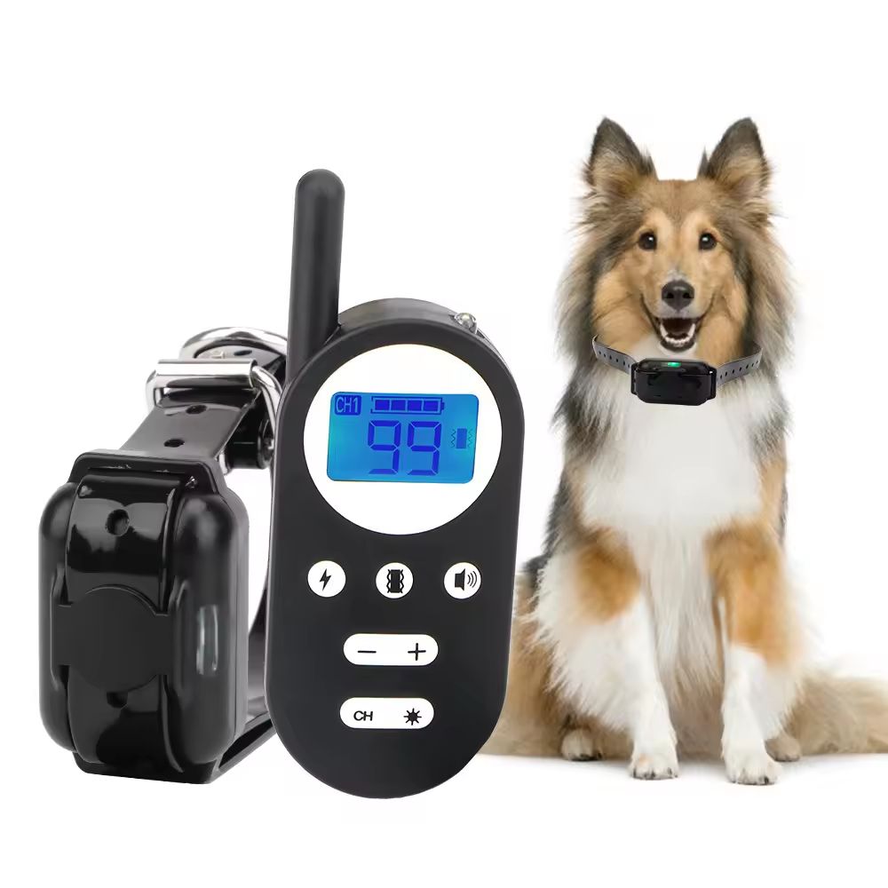 800M Dog Training Collar Remote Control Rechargeable Pet Dog Bark Stop ...
