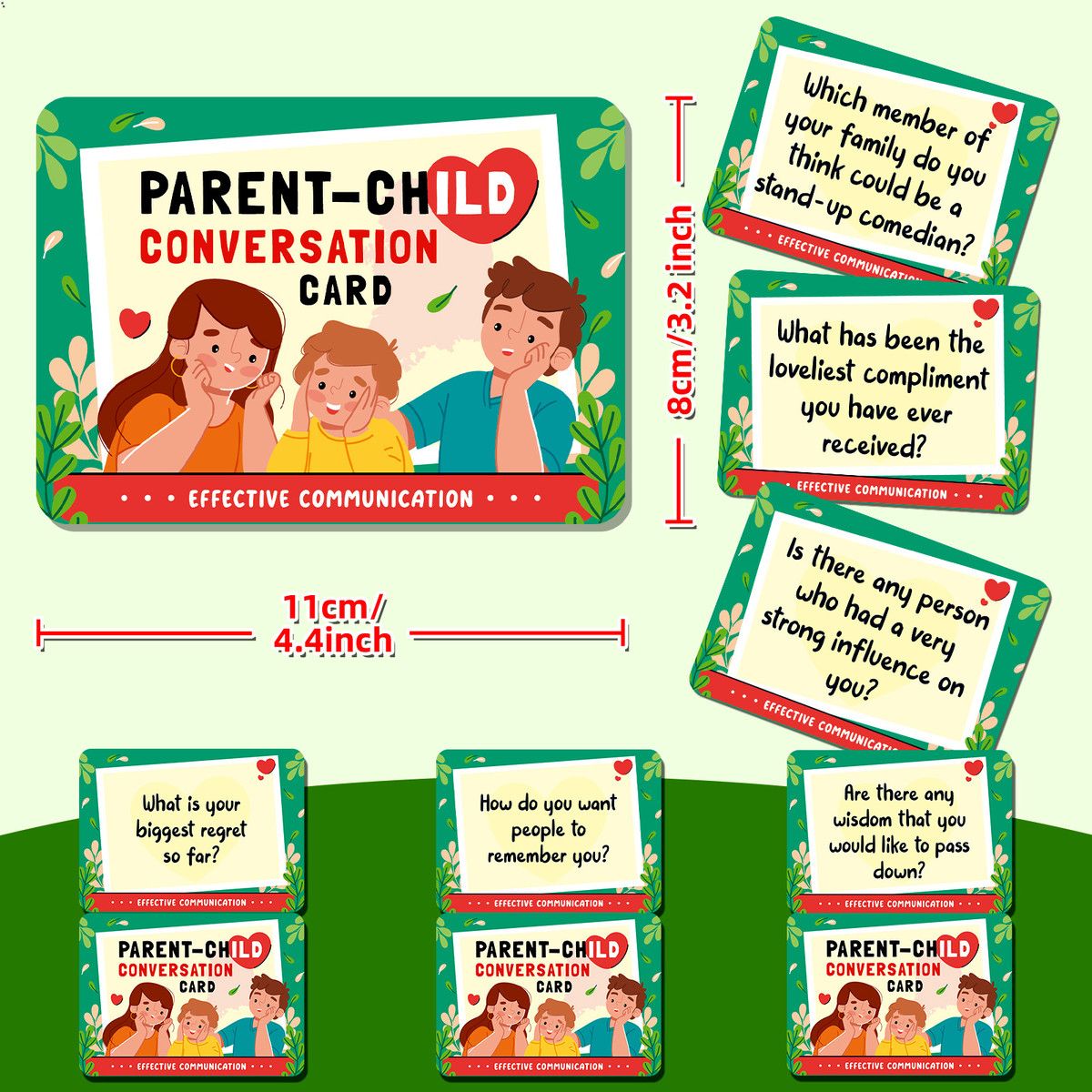 50pcs Parent Child Conversation Cards For Enhanced Communication ...