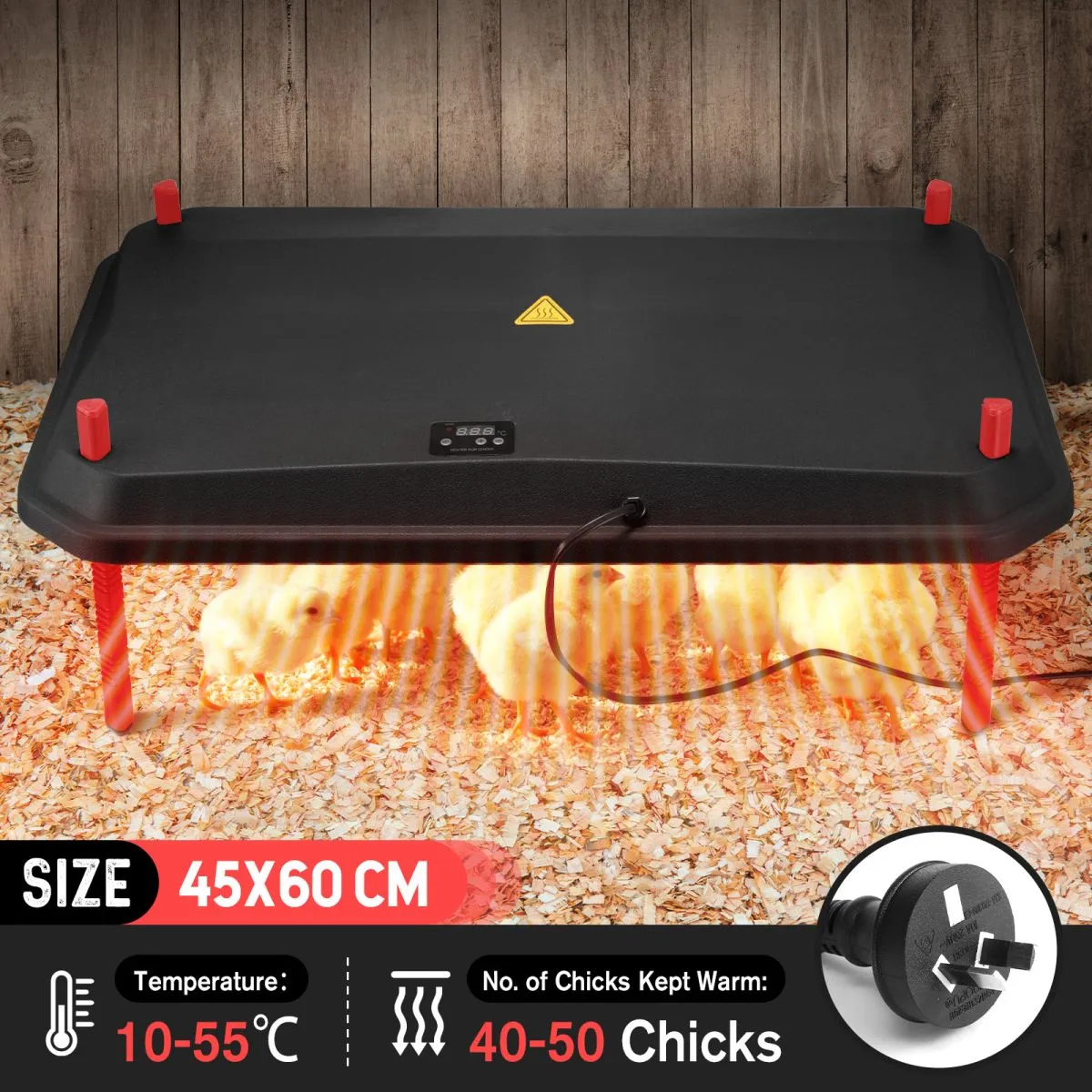 Chick Brooder Heating Plate Chicken Coop Heater Chook Brooding Poultry ...