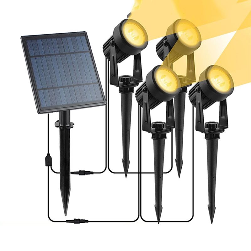 4 in 1 3000K Warm Light Solar Landscape Lights Dusk to Dawn LED ...