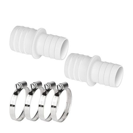 32mm Hose Coupling Pool Hose Adapter with Hose Clamp Hose Adapter ...