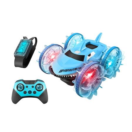 2.4G Remote Control Boat Car Amphibious with Lights 4WD Gesture Hand ...