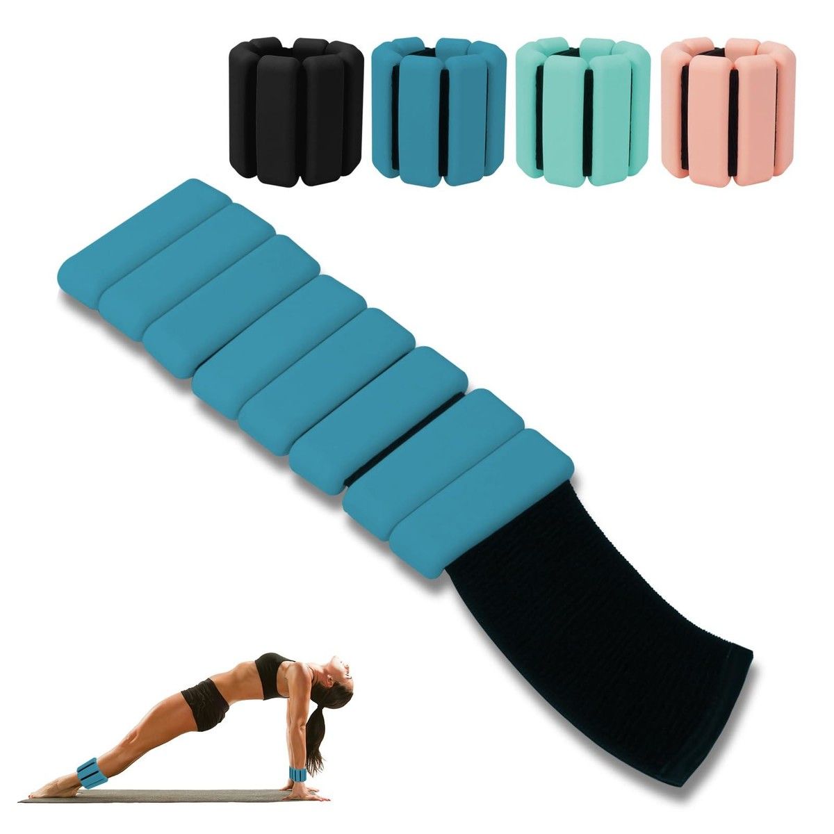 Adjustable Ankle Weights and Wrist Bracelets for Home Gym Workouts ...
