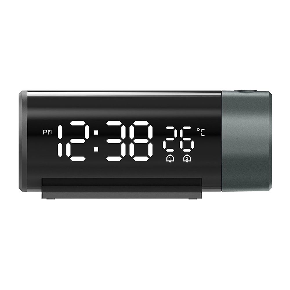 Digital Alarm Clock, USB Power Projection Alarm Clock with Time and ...