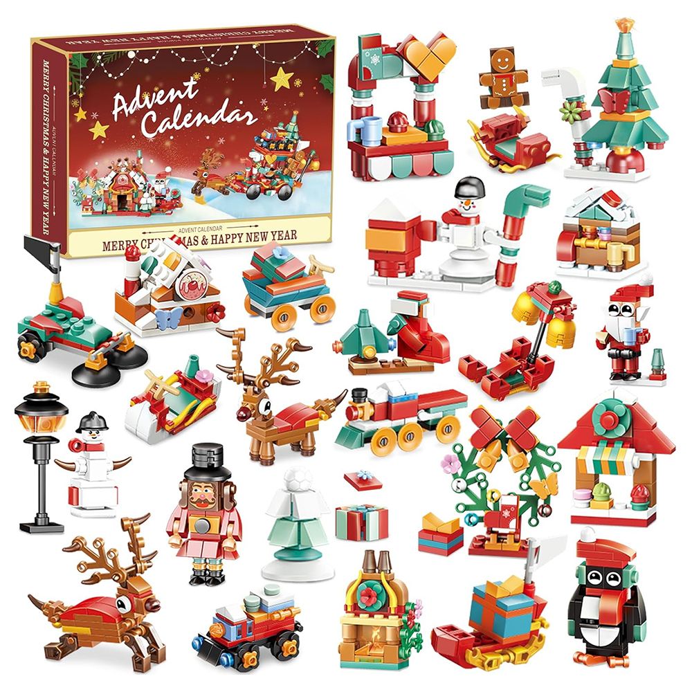Advent Calendar, Building Blocks for Kids, 24 Days of Christmas ...