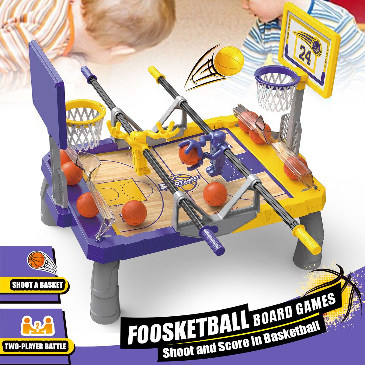 Sports Gaming Foosketball Foosball Basketball Table Top Family Games ...