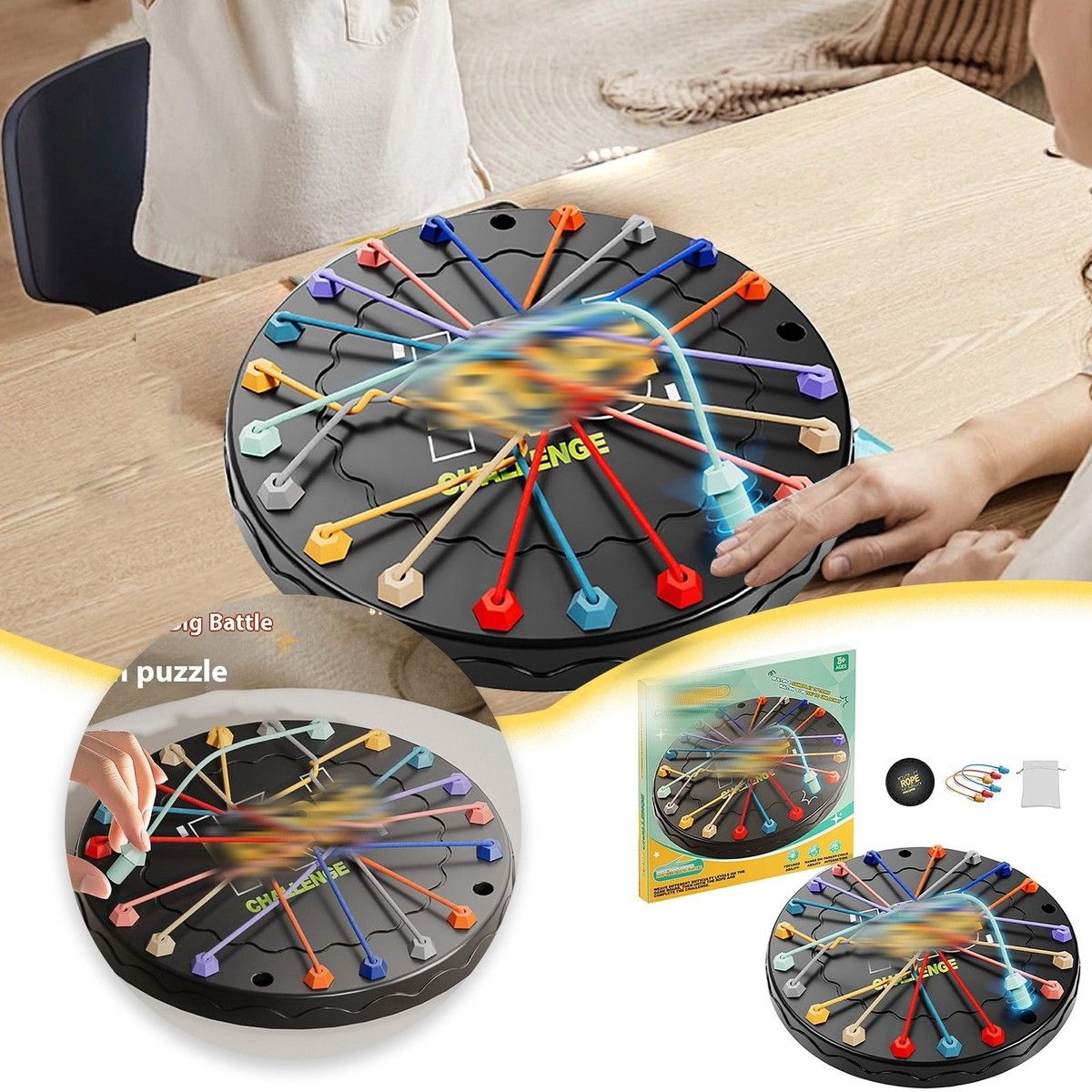 Intelligence Rope Untangling Game Educational Puzzle Toy For Kids Brain ...