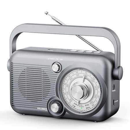 Portable Radio with Bluetooth AM FM Radio with Best Reception, Vintage ...