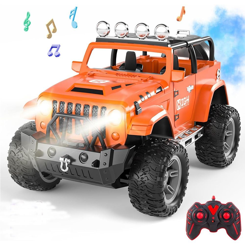 Remote Control Car with Spray, Lights and Sound, 2.4GHz Remote Control ...