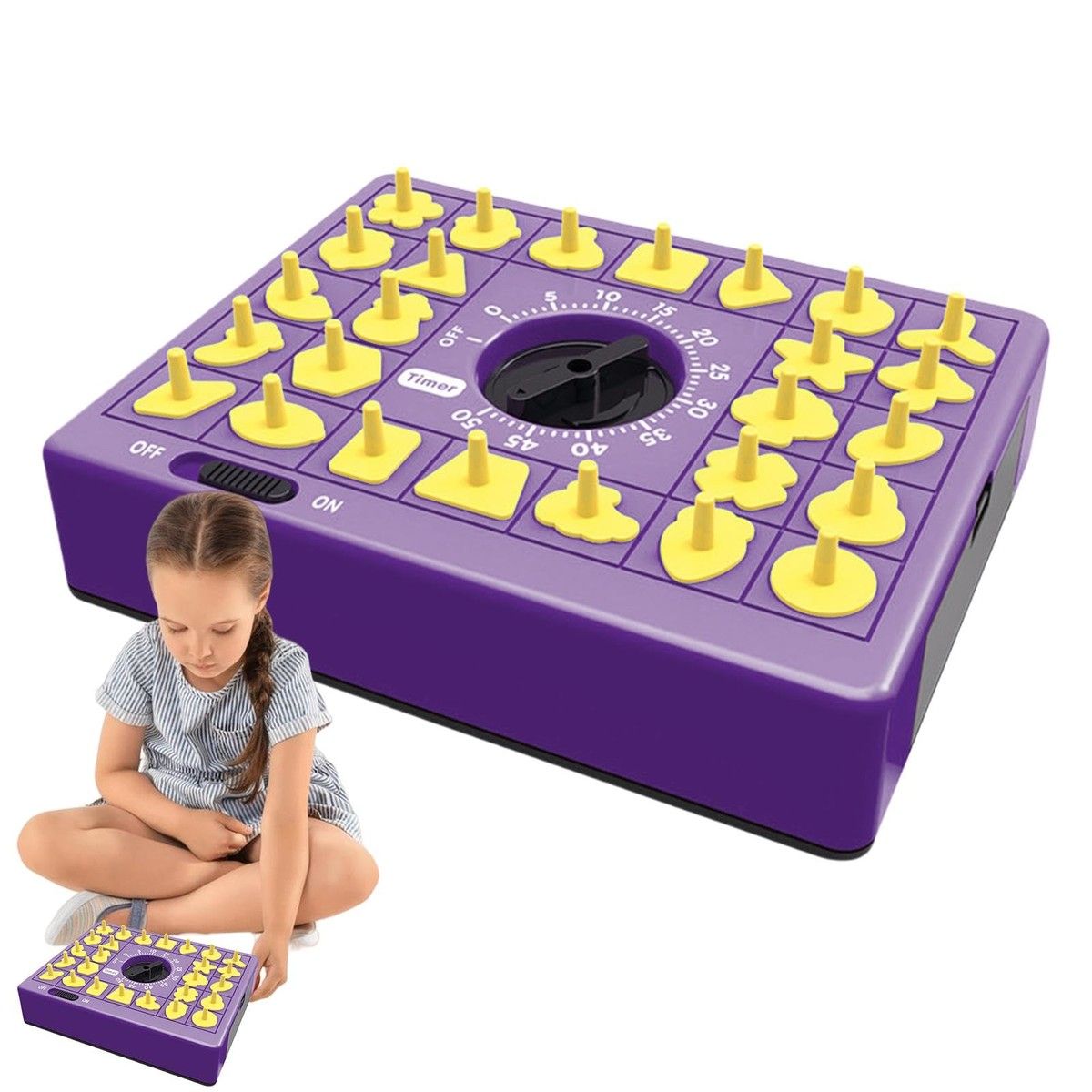 Timed Puzzle Game,Puzzle Board Game,Shape Matching Pop Up Tray Toy Set ...