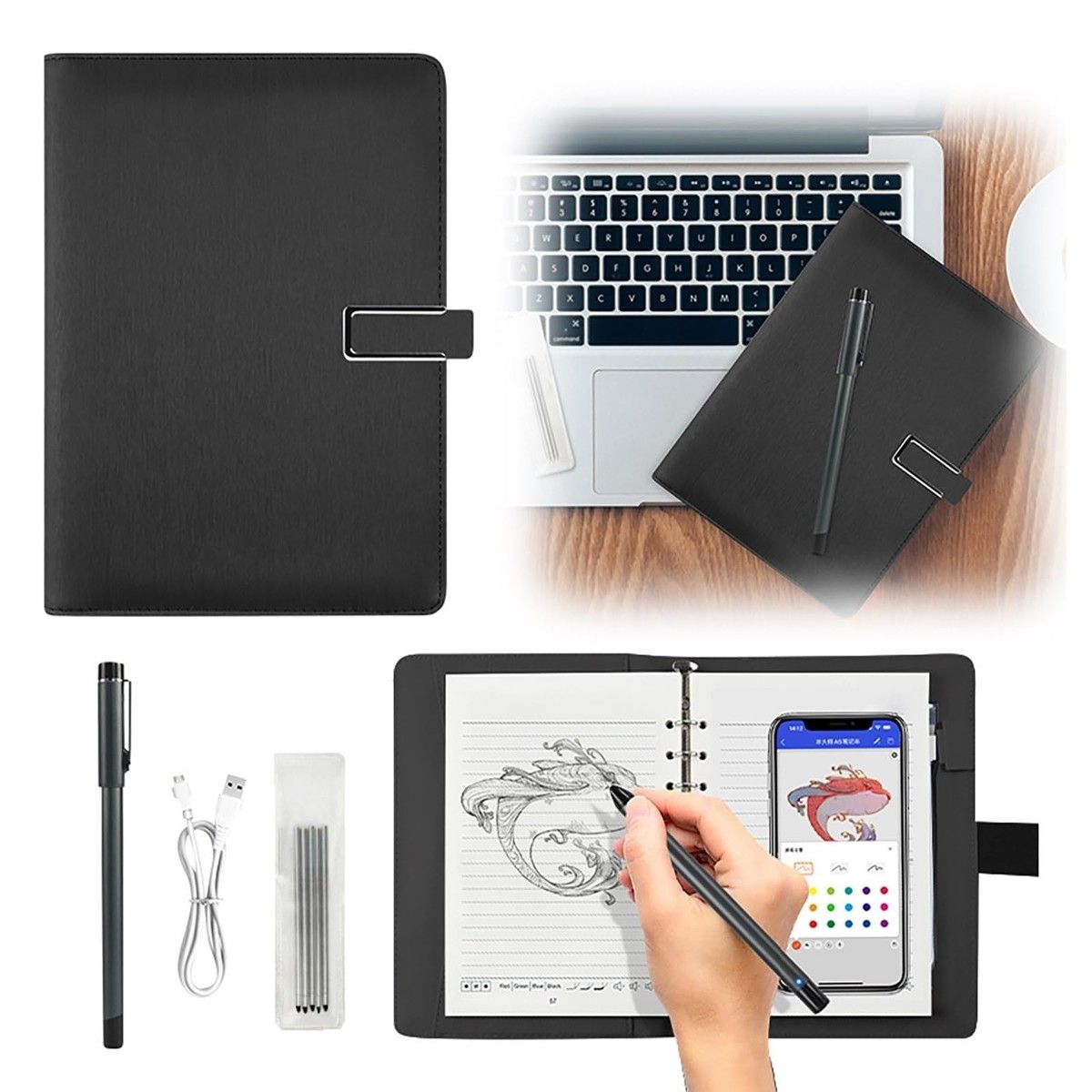 Smart Notepad,Intelligent Synchronization Pen and Notebook For Writing ...