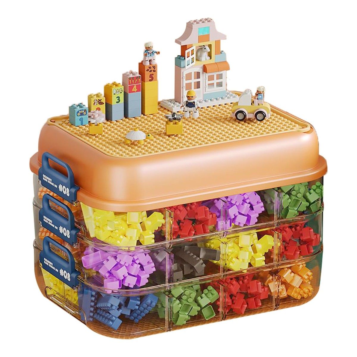 Toys Storage Organizer Bins,Plastic Storage for Box Stackable Toys ...