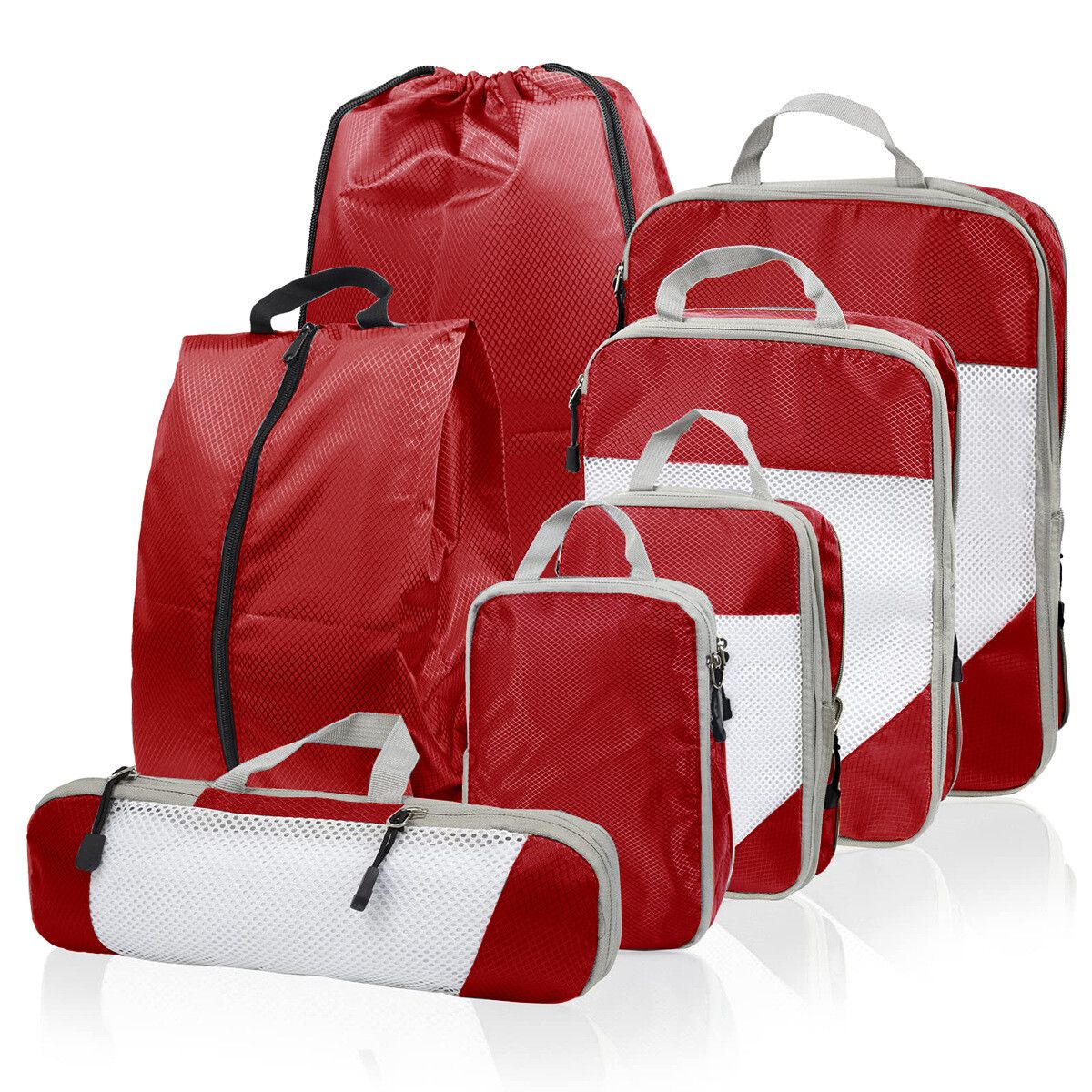 Compression Packing Cubes, 7 Set Packing Cubes for Travel Compression ...