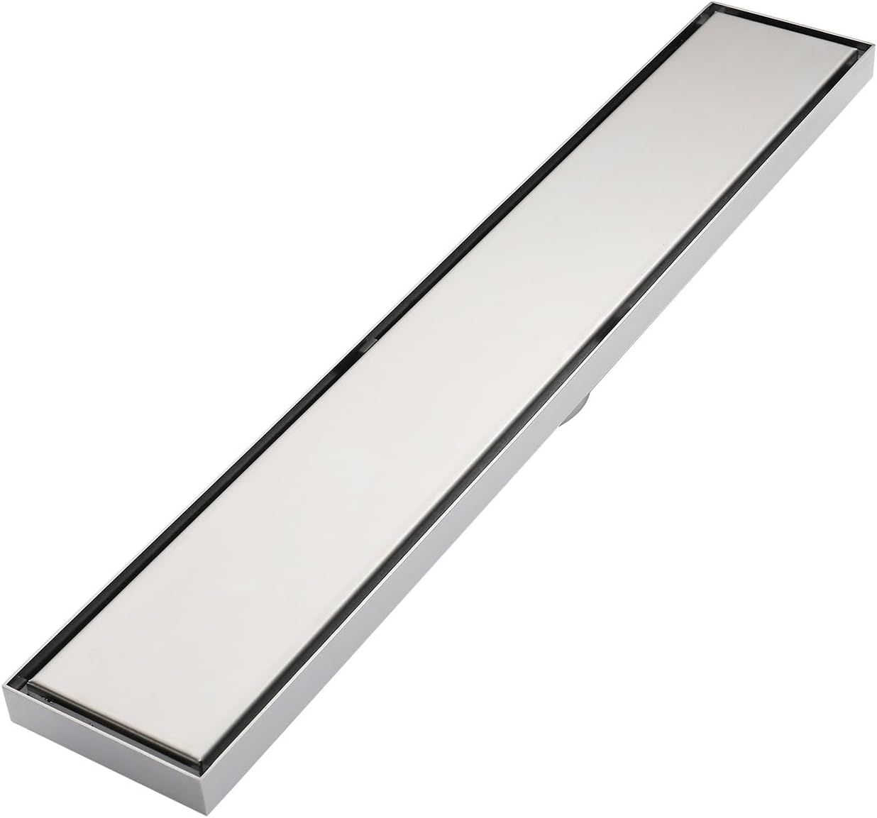 Long Shower Grate Stainless Steel Floor Drain Waste (Brushed Nickel ...