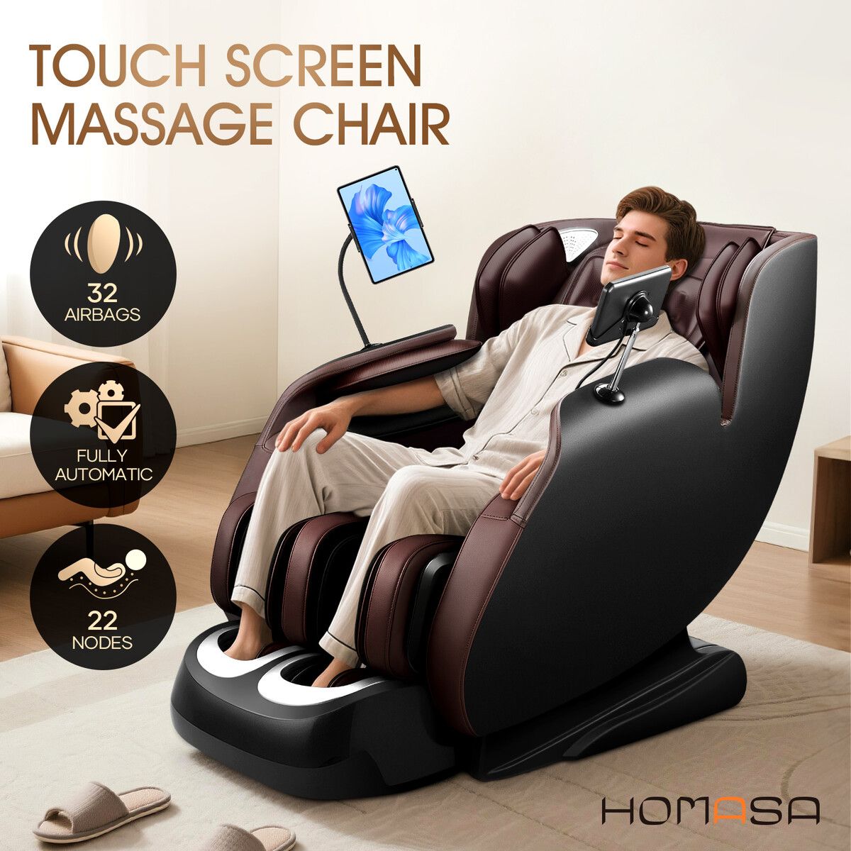 Electric Massager Chair Full Body Relaxing Zero Gravity Recliner ...