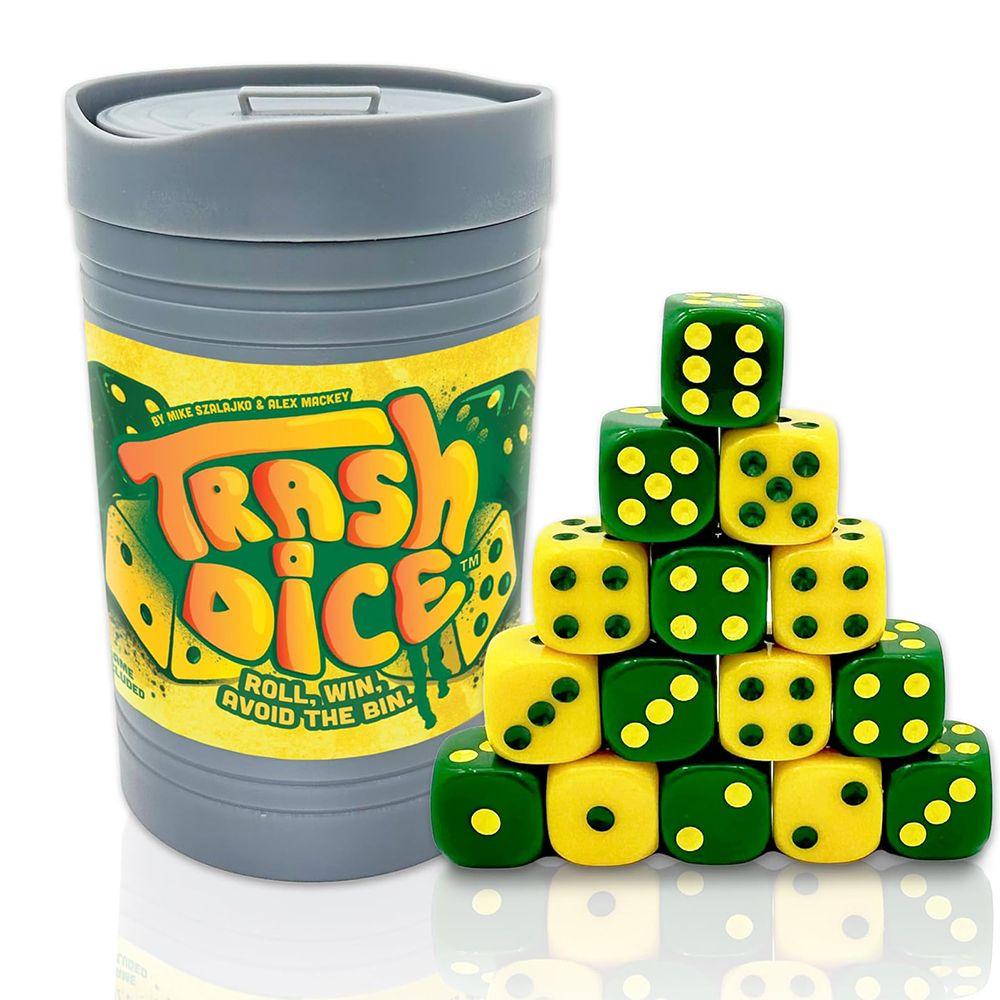 Trash Dice, Fast Paced Family Dice Game, Exciting 2 Player Board and ...