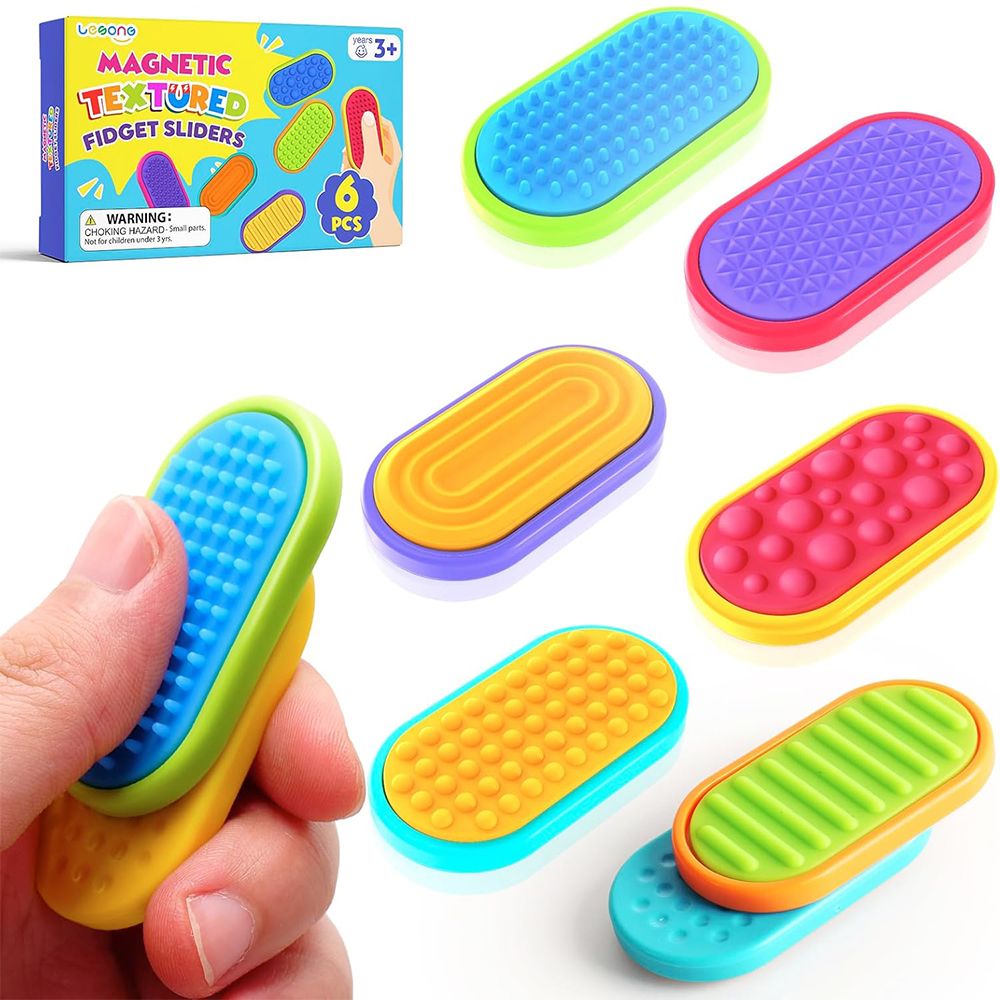 Sensory Fidget Magnet Toys for Boys Girls Age 3 and Up, Silicone ...