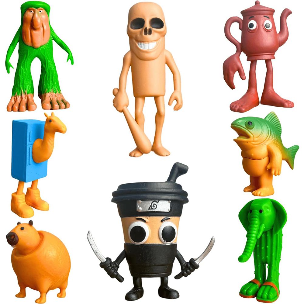 8PCS Italian Brainrot Toys, Italian Brainrot Character Models Figures ...
