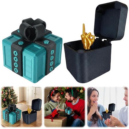Annoying Gift Box with Screws, Finger in Annoying Box, Take Apart ...