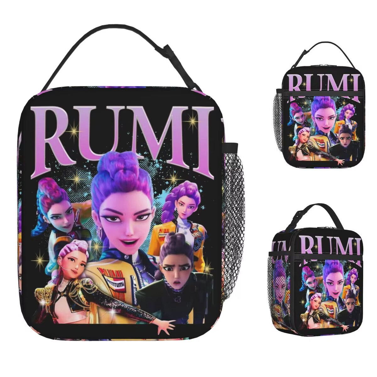 Rumi K-pop Demon Lunch Bag For Unisex Huntrix Graphic Lunch Box Cooler ...