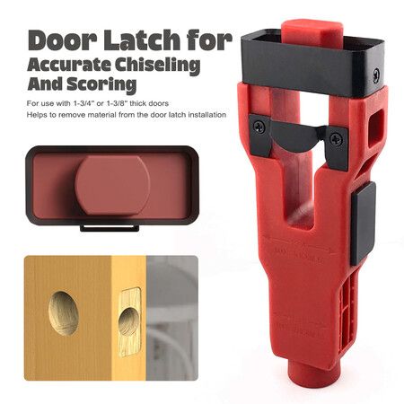 Door Lock Mortise Jig Strike Plate Template Adjustable Faceplate Router ...
